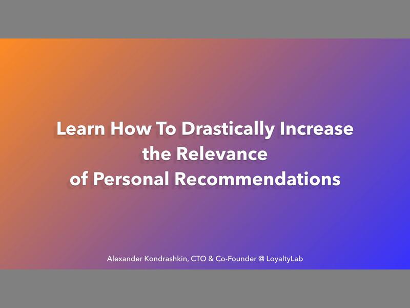 GTC 2020: Learn How to Drastically Increase the Relevance of Personal ...