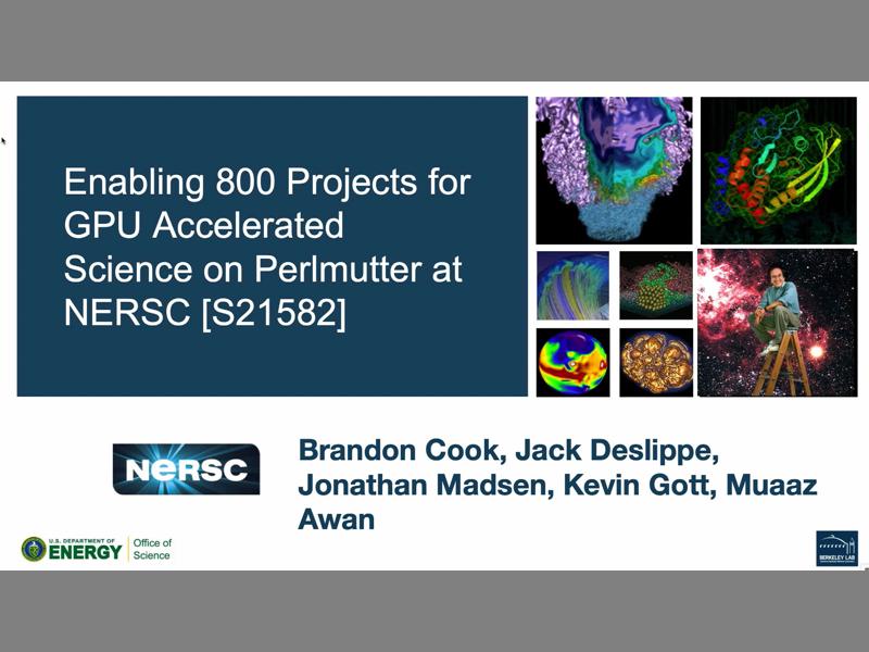 GTC 2020: Enabling 800 Projects for GPU-Accelerated Science on Perlmutter at NERSC | NVIDIA ...