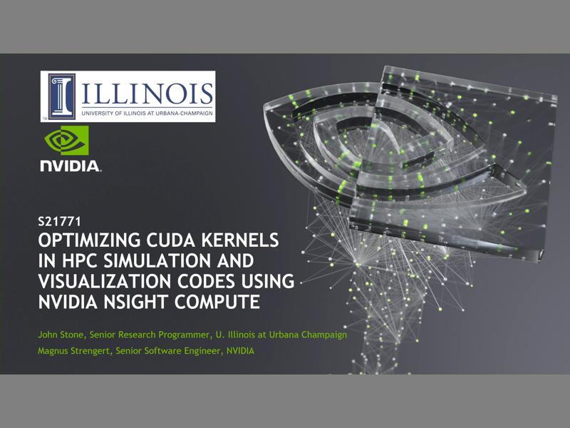 Gtc 2020 Optimizing Cuda Kernels In Hpc Simulation And Visualization Codes Using Nvidia Nsight