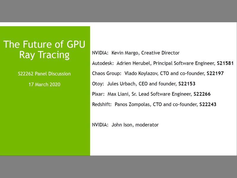 GTC 2020: The Future of GPU Raytracing | NVIDIA Developer