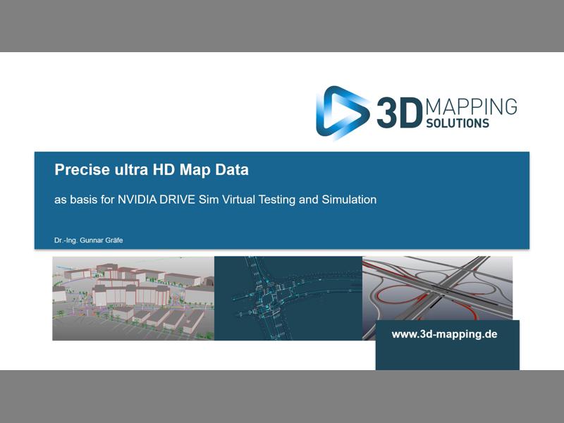 GTC 2020: Precise Ultra HD Map Data as Basis for NVIDIA DRIVE Sim ...